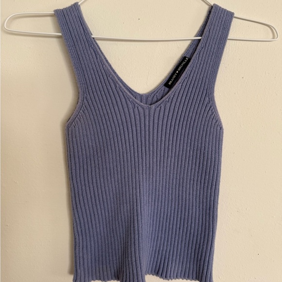 Brandy Melville | Tops | Brandy Melville Lavender Ribbed Tank Top ...